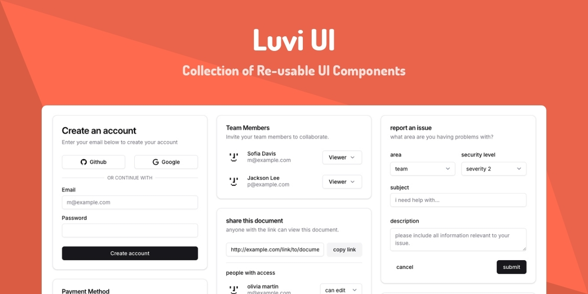 Luvi Ui Collection Of Re Usable Ui Components Made With Laravel